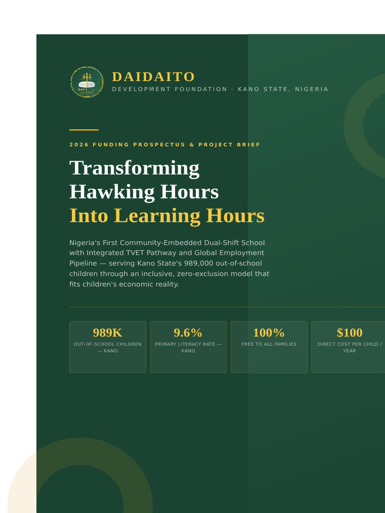 Daidaito DDF Funding Prospectus 2026 | PDF | Vocational Education | Nigeria