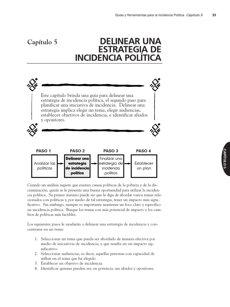 Advocacy - Delinear Una Estrategia de Incidencia Política | PDF