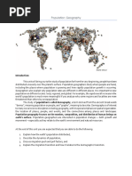 Understanding Population Geography | PDF | Geography | Demography