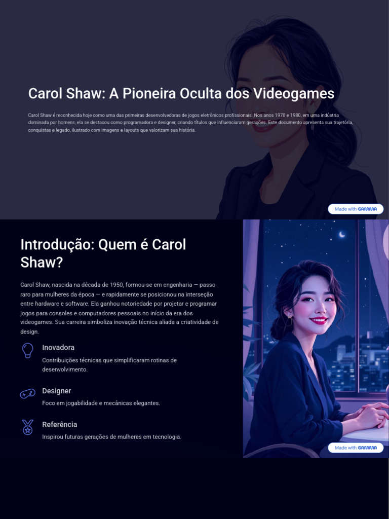 Carol Shaw a Pioneira Oculta Dos Videogames | PDF | Videogames | Hardware de computador
