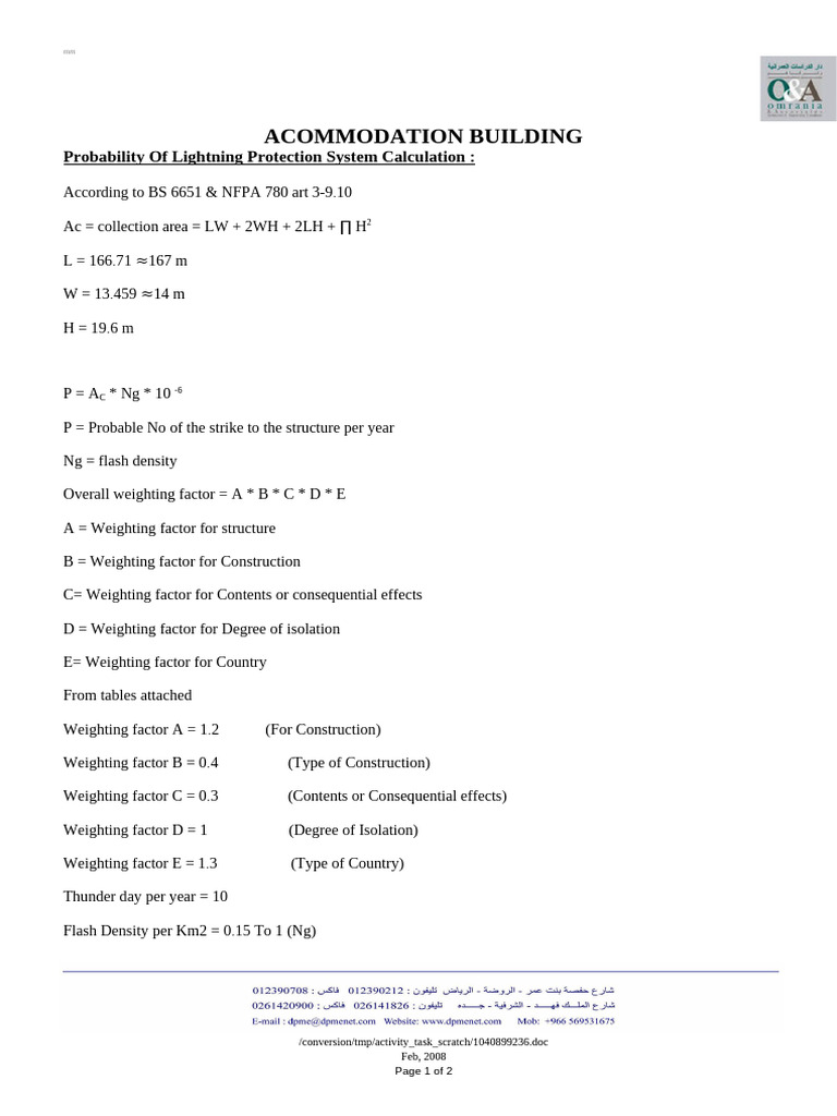 Lightning Calculation | PDF