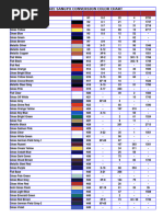 Glide Thread Color Conversion Chart | PDF