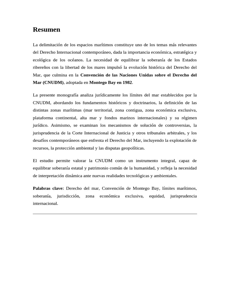 Montego Bay en 1982 | PDF | Convención de las Naciones Unidas sobre el ...