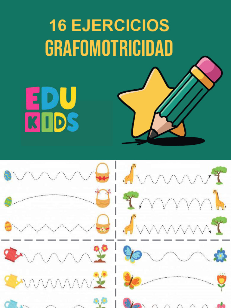 Bono 3 - Ejercicios Grafomotricidad - Compressed | PDF