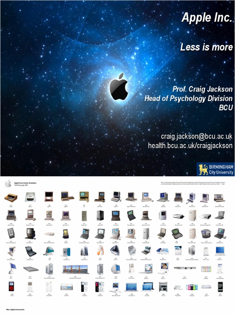 Apple Inc.: Less Is More | PDF | Apple | Religion And Belief