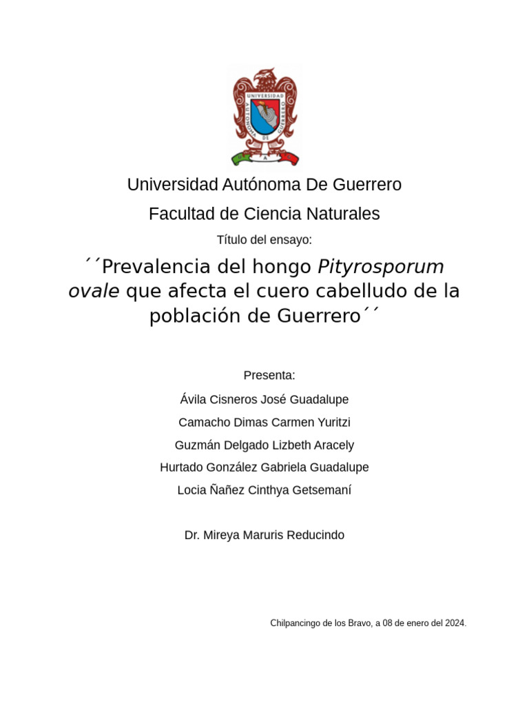 Pityrosporum Ovale | PDF | Piel | Biología