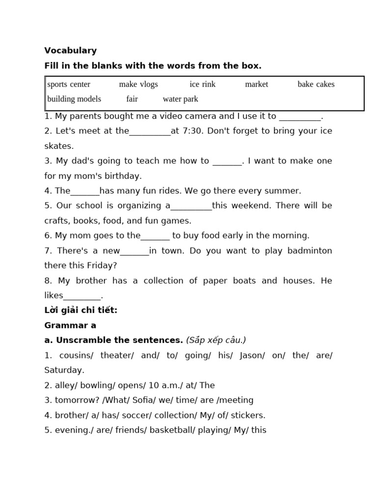 Review Unit 1 | PDF