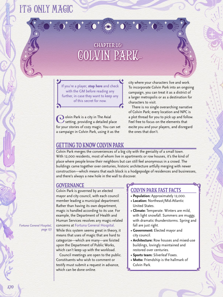 Colvin Park - Player View | PDF