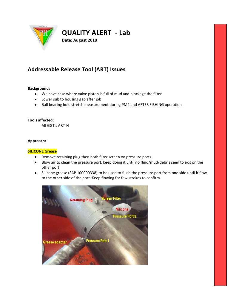 Quality Alert Lab Art Issues | PDF