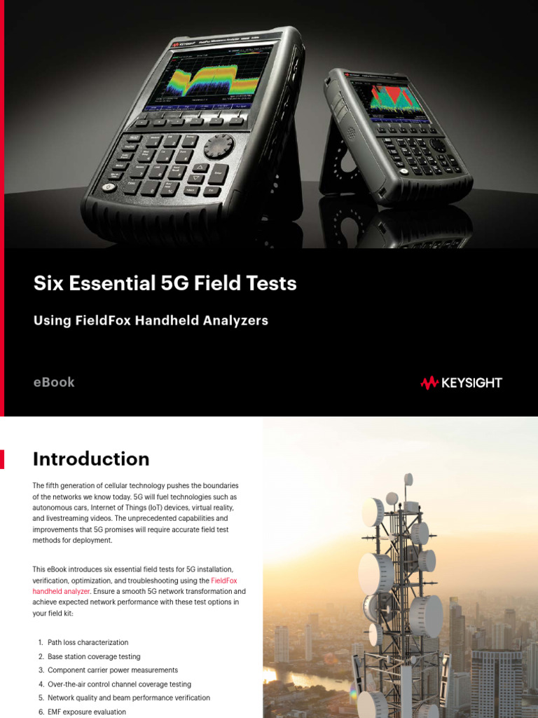 Six Essential 5G Field Tests Using FieldFox Handheld Analyzers | PDF ...