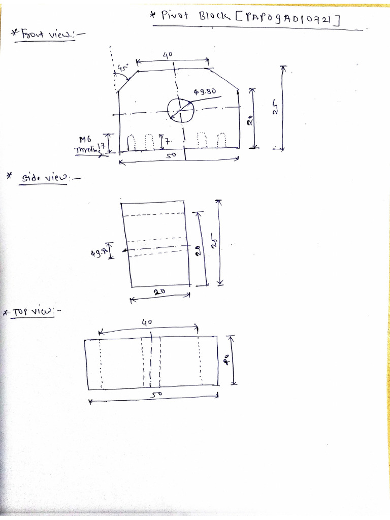 Pivot Block Drawing | PDF