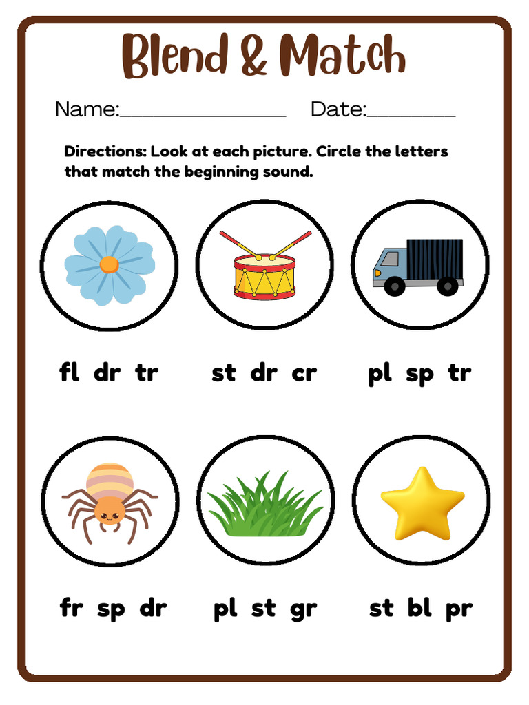 Phonemic Awareness Activity Sheet | PDF