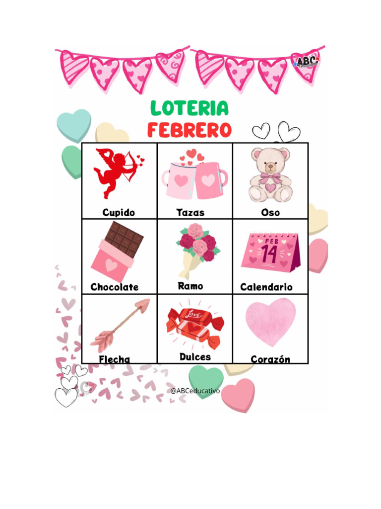 Loteria Día Del Amor y La Amistad | PDF