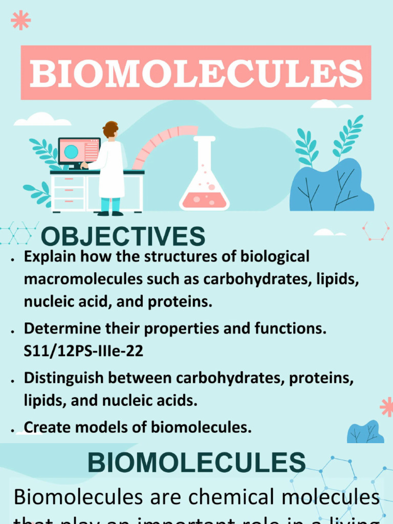 Lesson-3 Biomolecules | PDF
