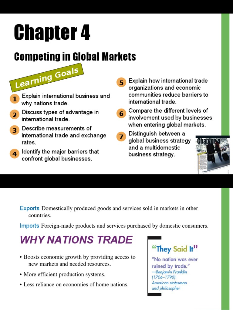 CB12e Basic PPT Ch04 | PDF | Trade | Exports