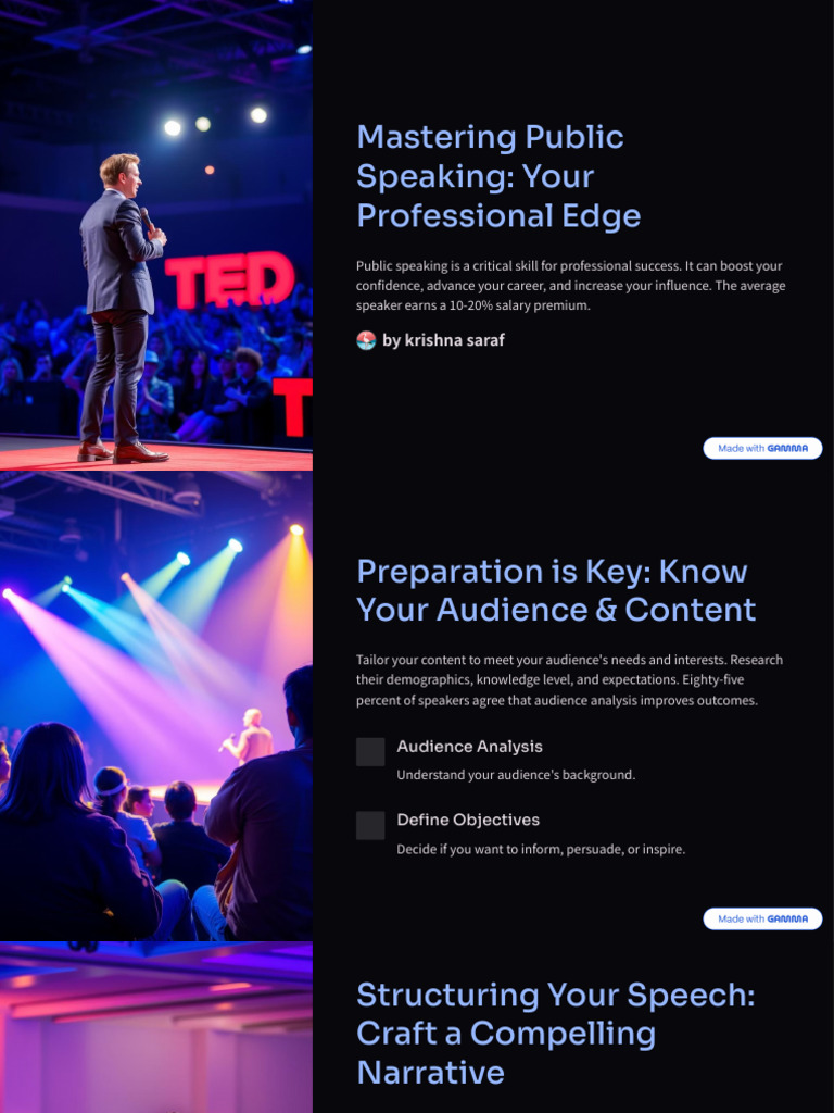 Mastering Public Speaking Your Professional Edge | PDF | Public ...