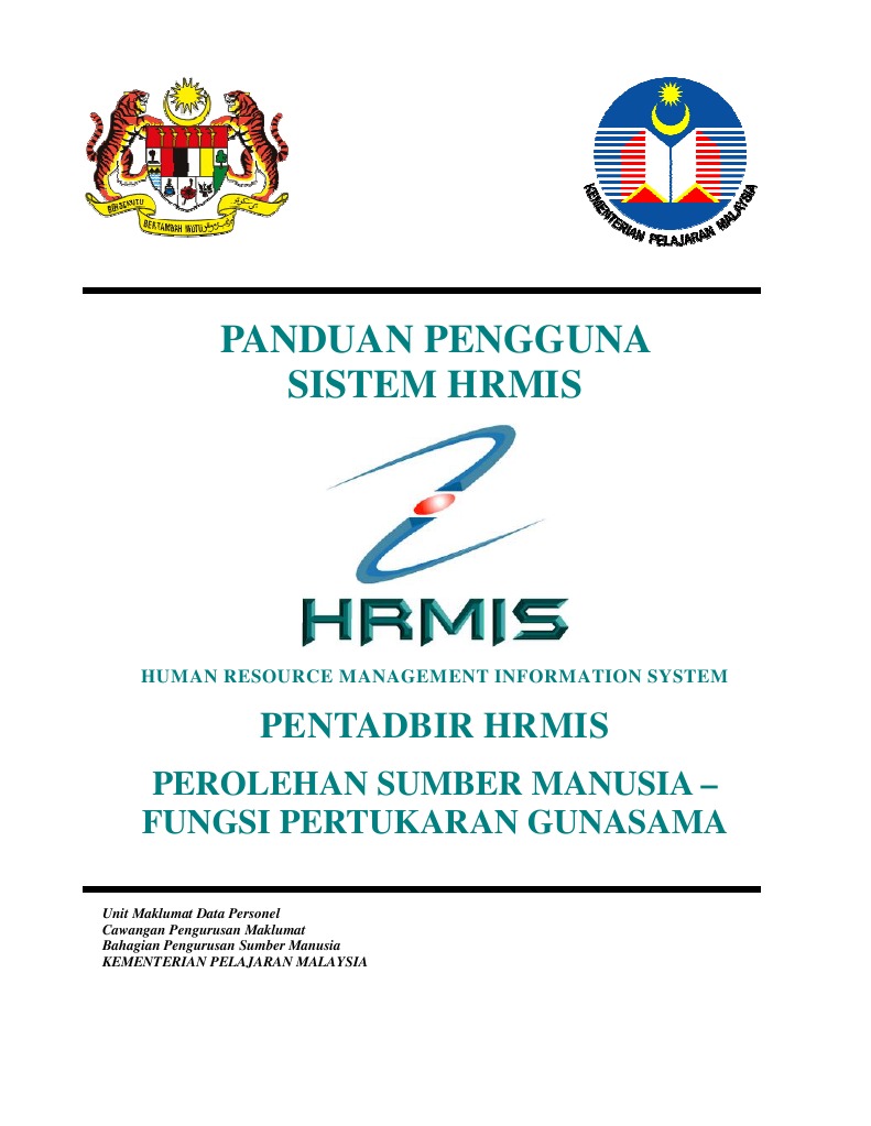 Panduan Pengguna Pentadbir HRMIS Modul Perolehan | PDF