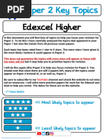 Edexcel Maths Paper 3 Key Topics | PDF | Qualifications | Student ...