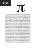 First 500 Digits of Pi | PDF | Technology & Engineering