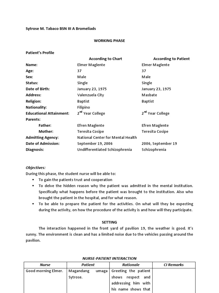 Working Phase | PDF | Health Care | Medicine