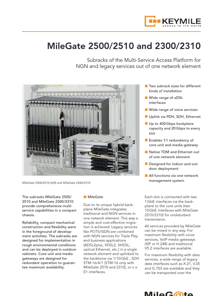 MileGate 2500 - 2510 and 2300 - 2310 | PDF | Ethernet | Computer Network