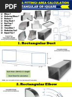 HVAC Duct Area Calculation Guide | PDF | Duct (Flow) | Area
