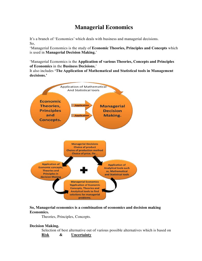 Managerial Economics Notes | PDF | Macroeconomics | Economics