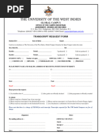 UWI St. Augustine Transcript Request Guide | PDF | Mail | Money Order