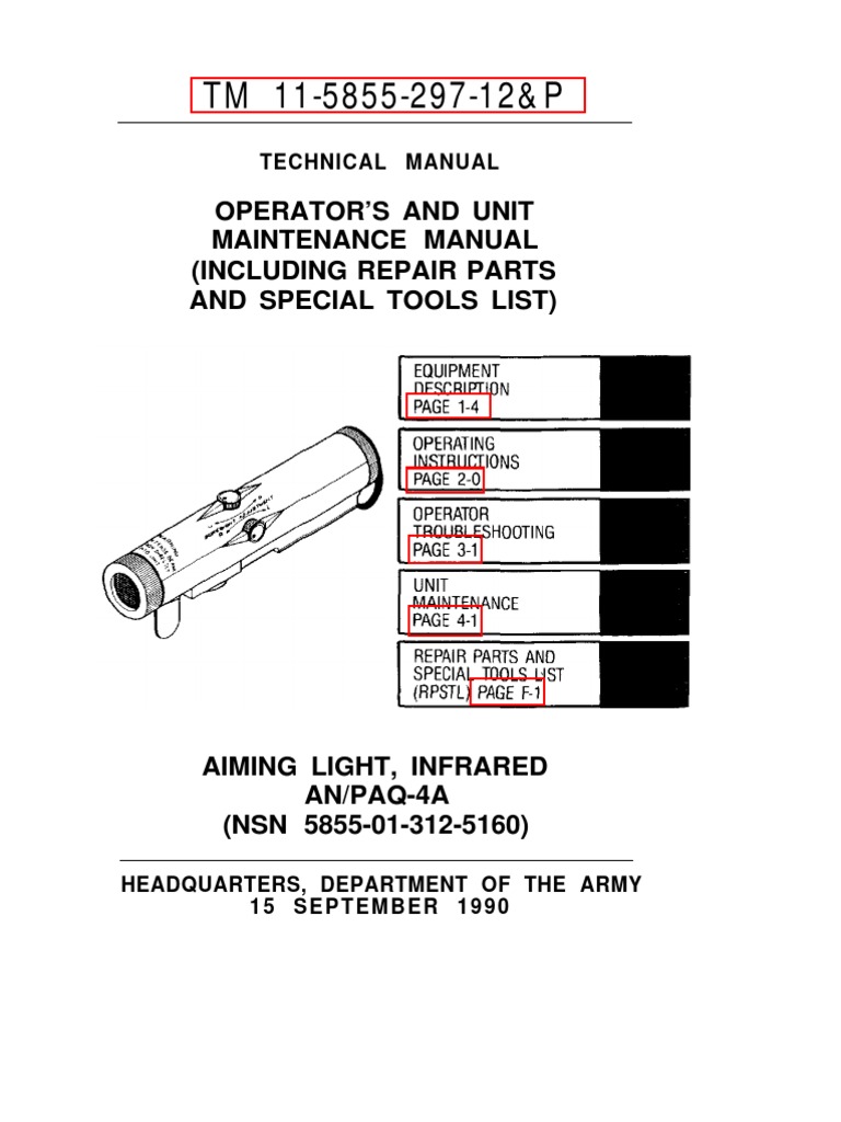 PAQ-4A | Troubleshooting | Machine Gun