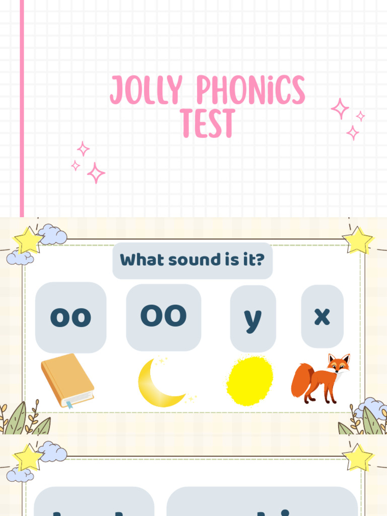 Jolly Phonics Test | PDF