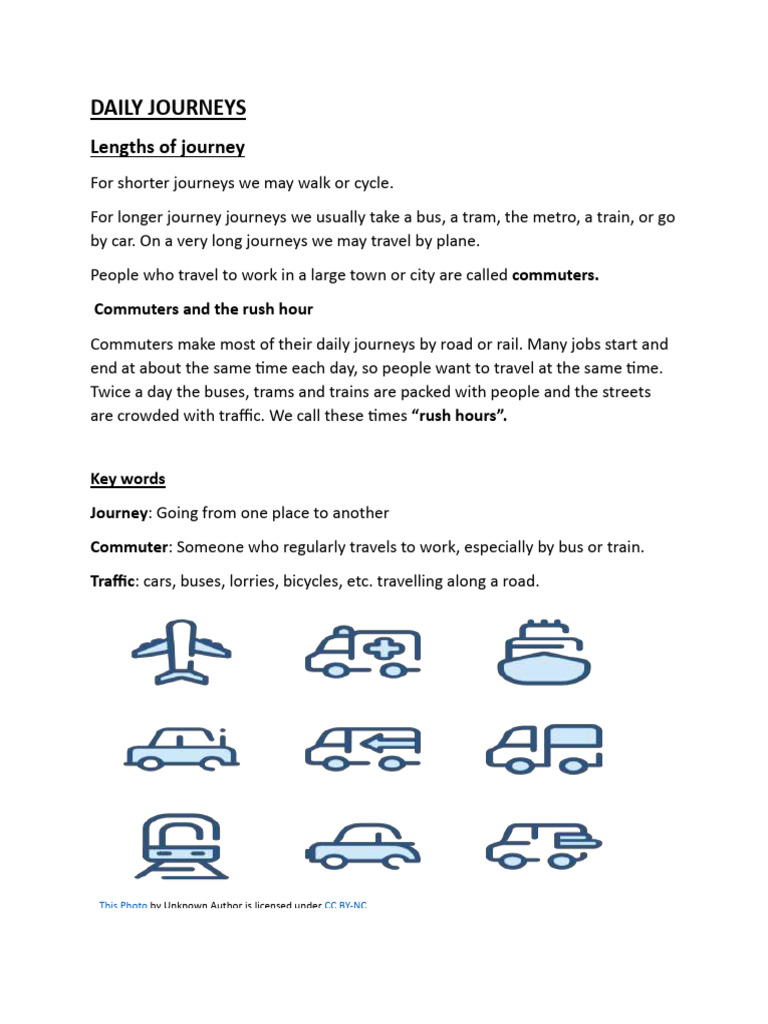 Notes On Daily Journeys | PDF