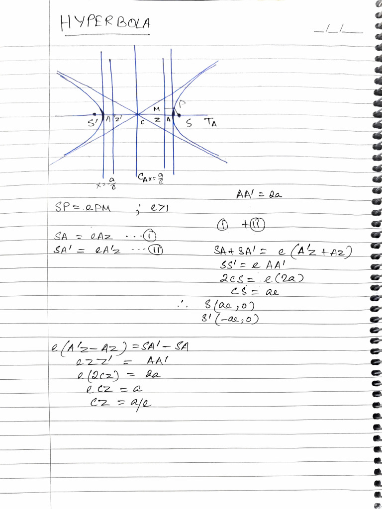 Hyperbola Theories | PDF
