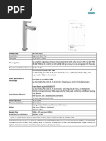 Jaquar ALD-CHR-573 Health Faucet Details | PDF