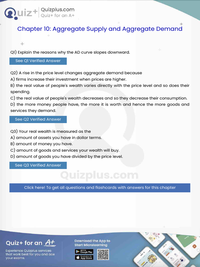 Explain The Reasons Why The Ad Curve Slopes Downward | PDF | Government ...
