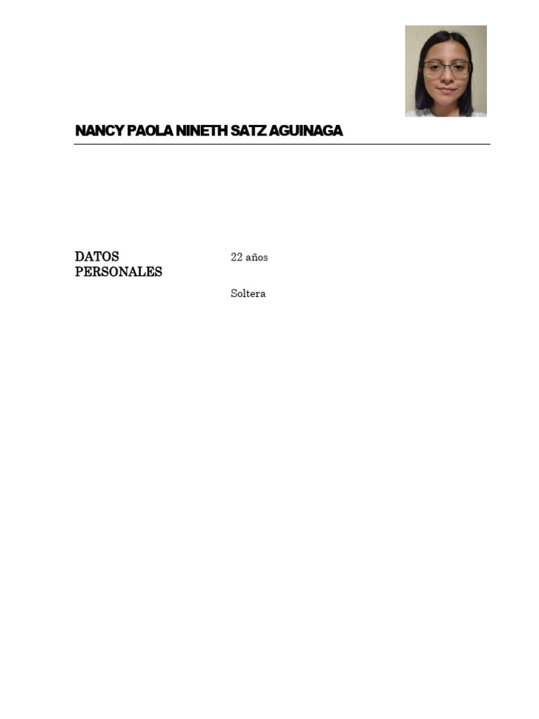 CV Nancy Satz 2.0 Primera Hoja | PDF | Agronomía | Ciencia de la ...