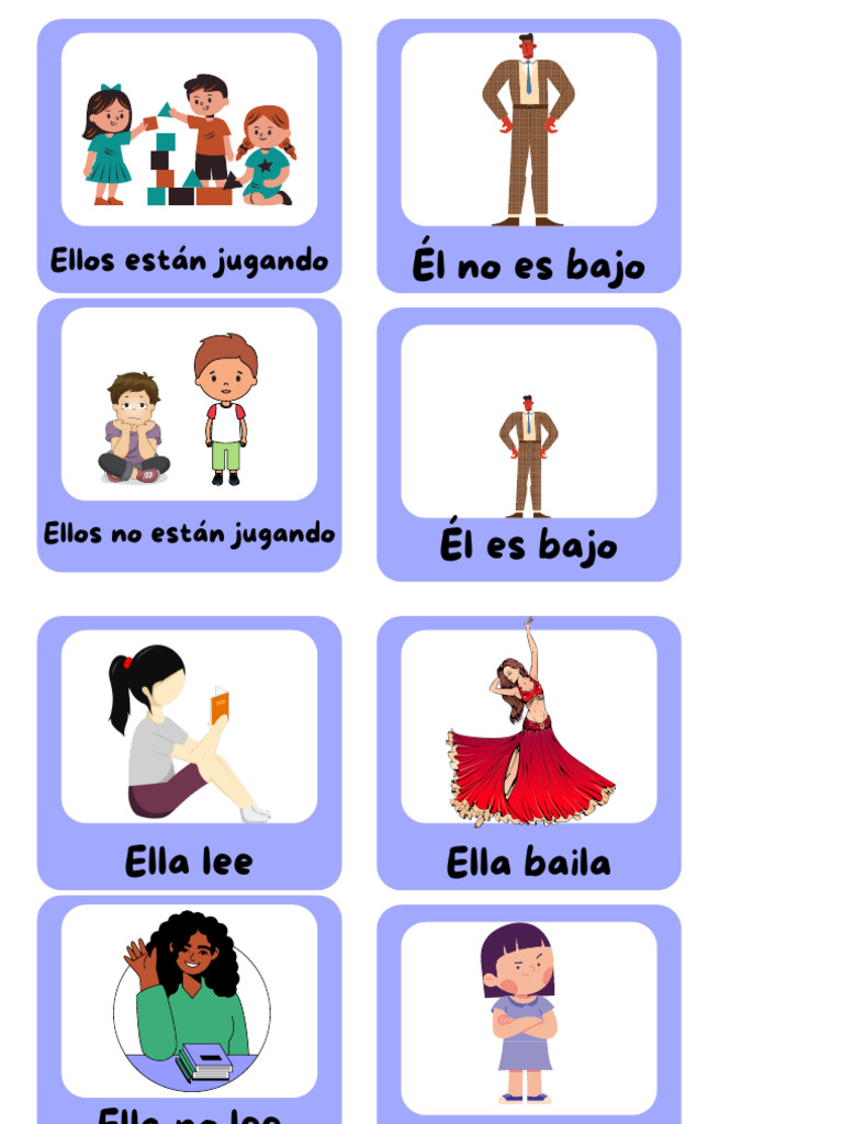 Oraciones Negativas y Afirmativas | PDF
