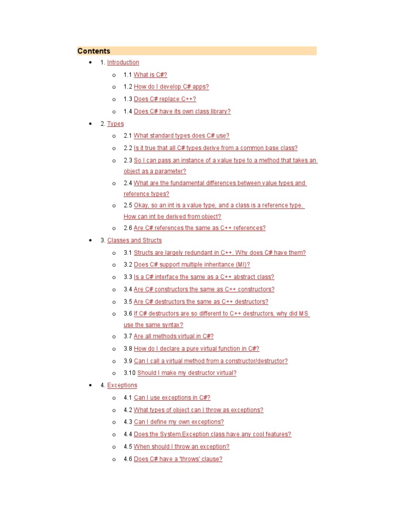 Csharp | PDF | C Sharp (Programming Language) | Method (Computer Programming)