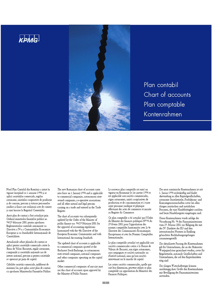 Plan Contabil Chart of Accounts Plan Comptable Kontenrahmen | PDF ...