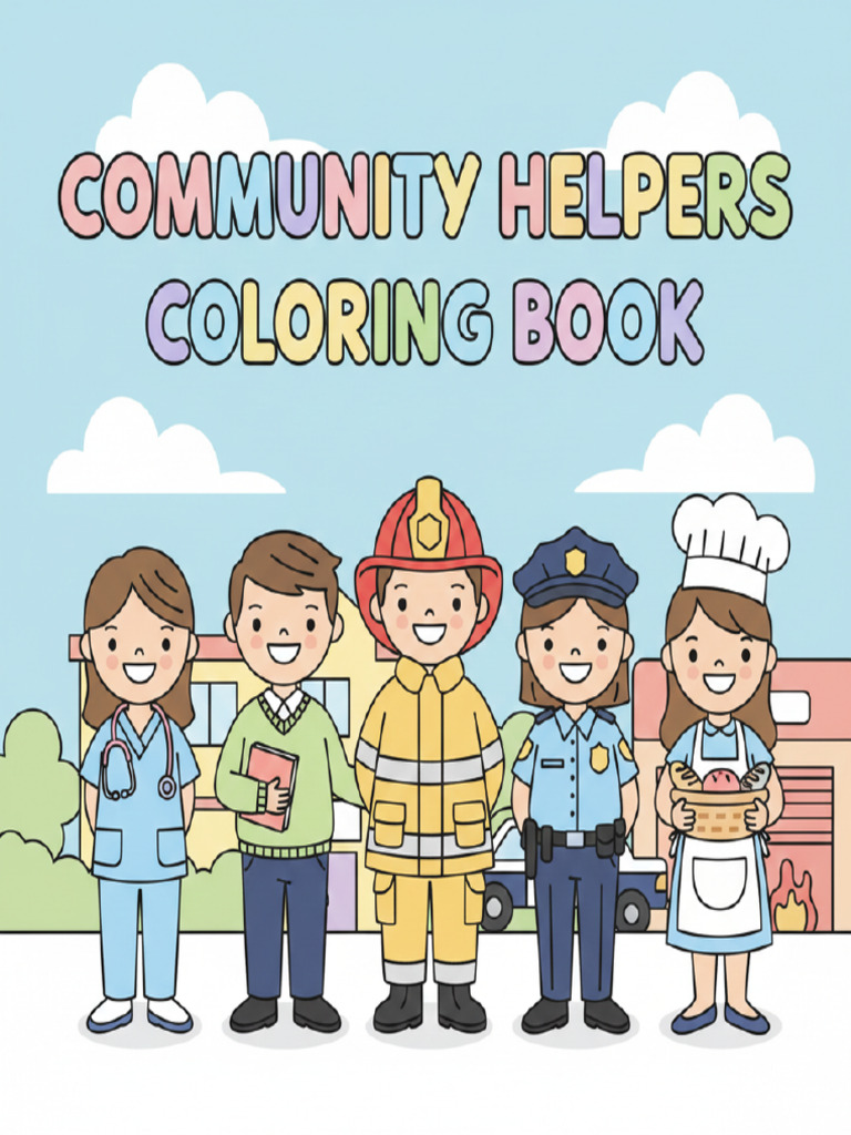 Community Helpers - Coloring Book | PDF