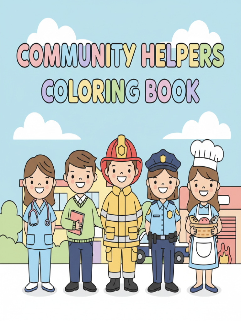 Community Helpers - Coloring Book | PDF