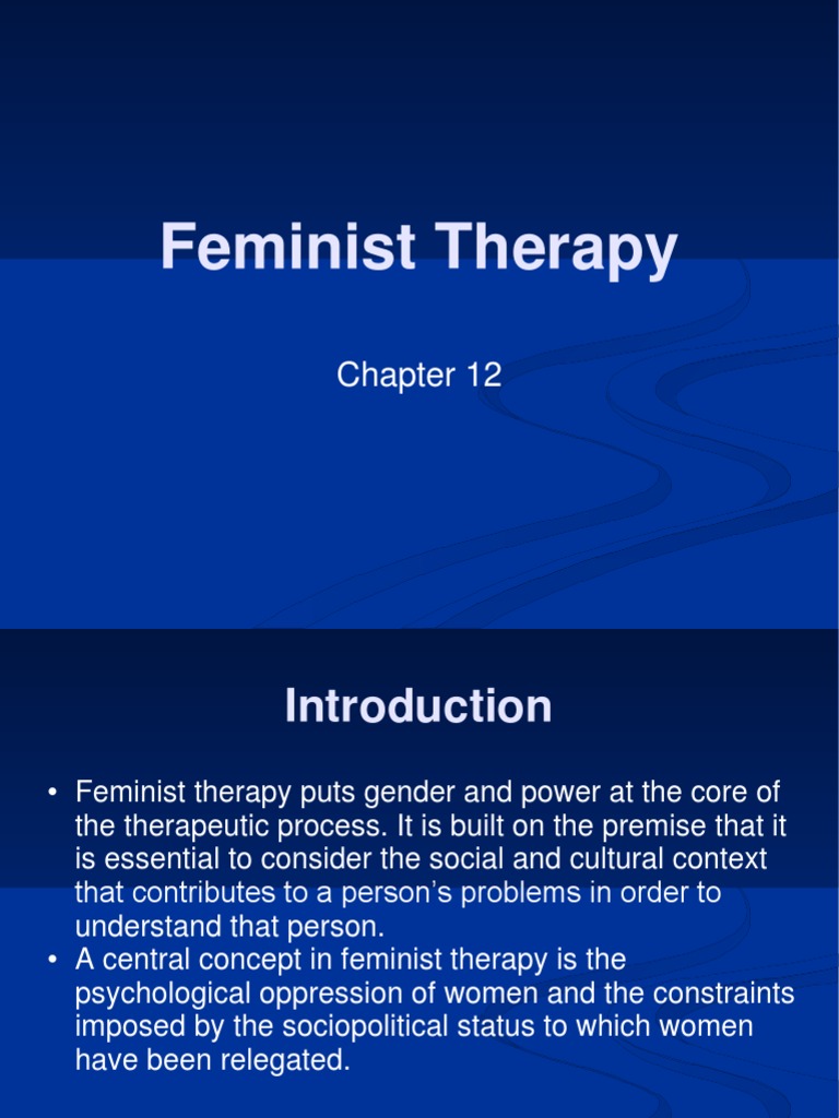 Feminist Therapy | Feminist Theory | Psychotherapy