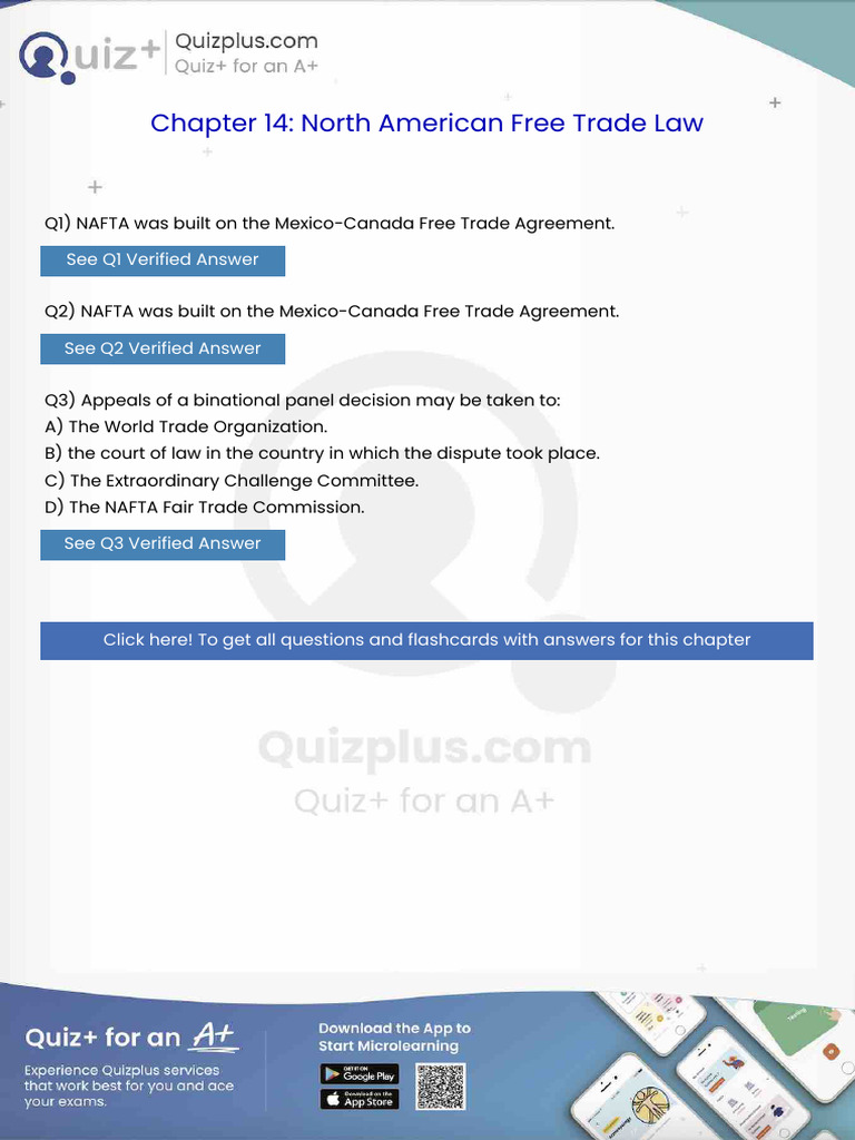 Nafta Was Built On The Mexicocanada Free Trade Agreement | PDF | North ...
