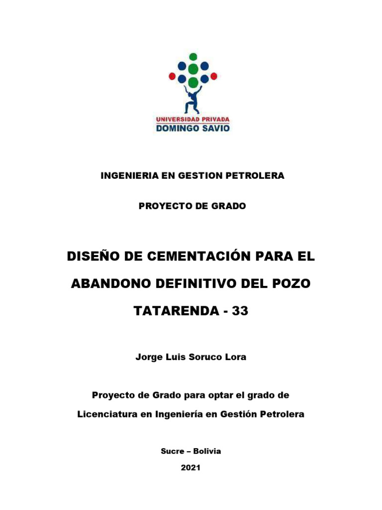 Proyecto de Grado - Soruco Lora Jorge Luis | PDF | Método científico ...