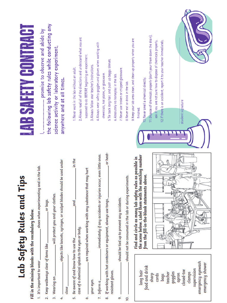 Lab Safety 7th Grade | PDF