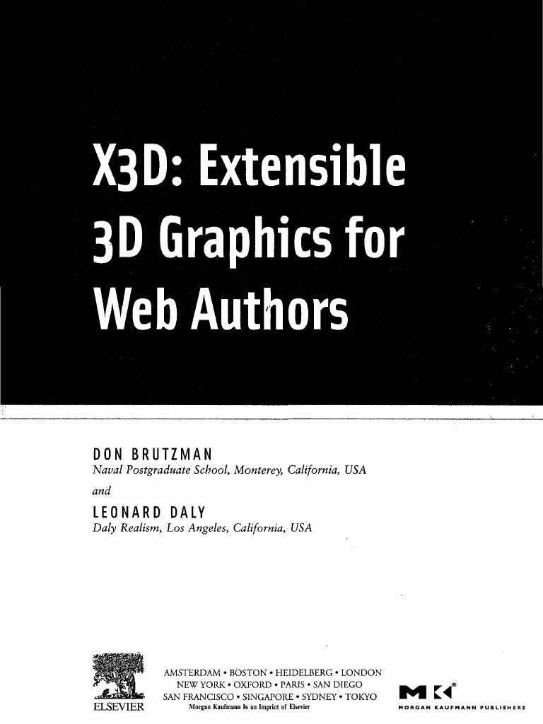 X3D: Extensible 3D Graphics For Web Authors: Don Brutzman | PDF | Xml ...