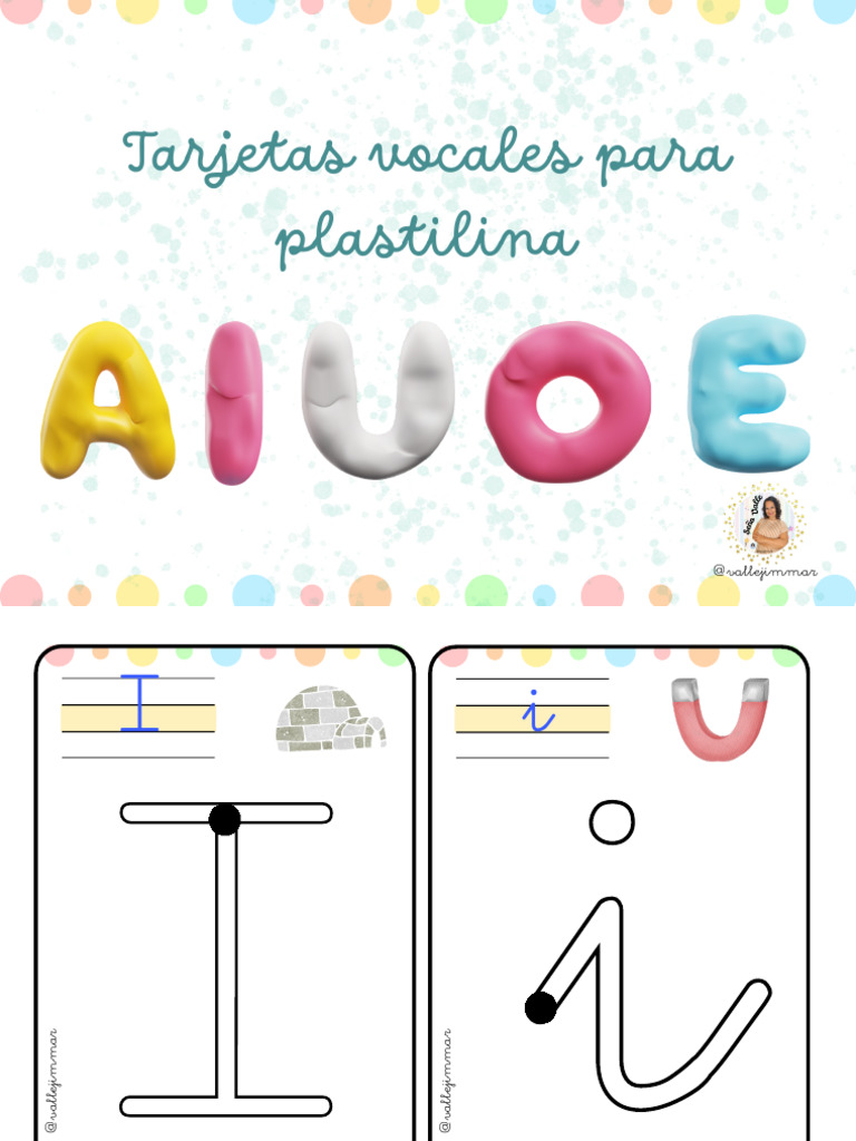 Tarjeta Vocales para Plastilina | PDF