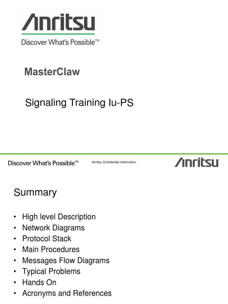 Signalling Training IuPs v4 | PDF | Mobile Telecommunications ...