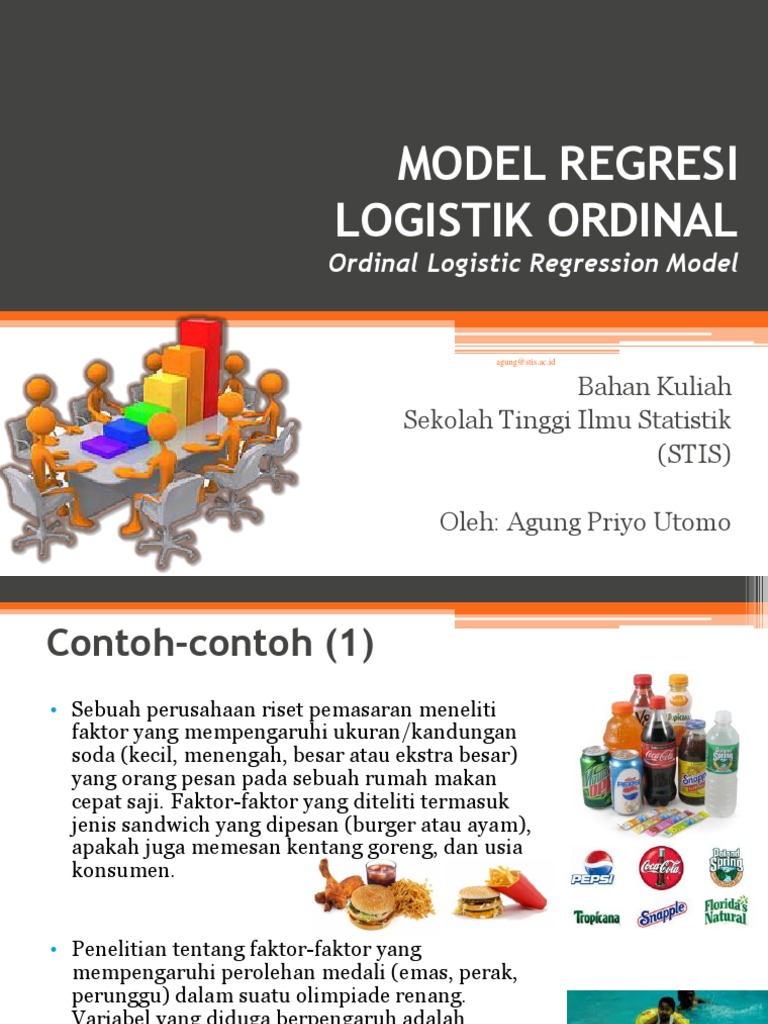 Model Regresi Logistik Ordinal | PDF | Pengelolaan Keuangan & Uang | Sains & Matematika