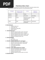 Chemistry Colors of Compounds List | PDF | Iron | Oxide