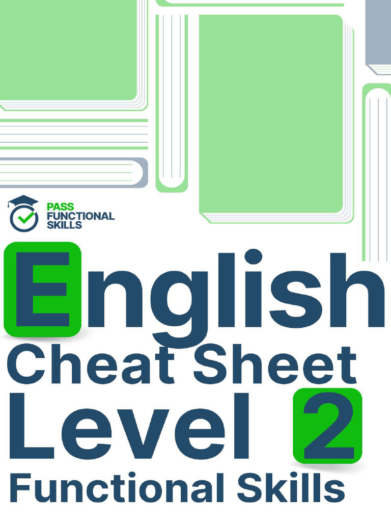 English Cheat Sheet Booklet | PDF